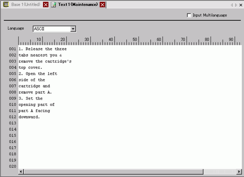 17.3.1 Procedure - Changing the Displayed Text